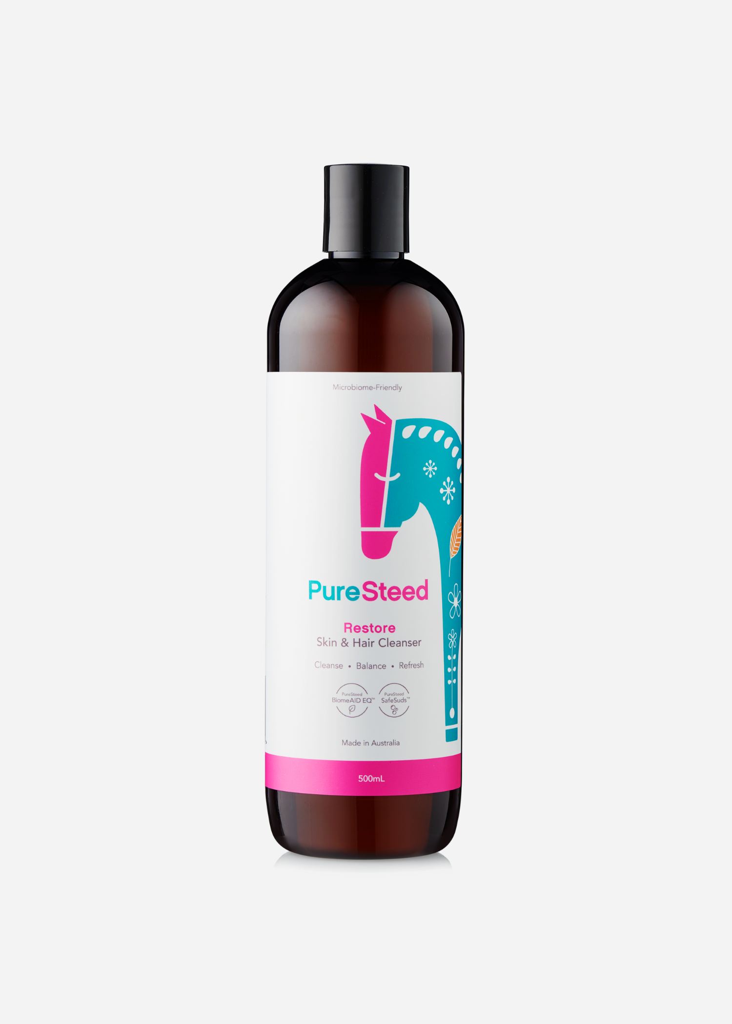 World-first microbiome-friendly horse Shampoo – Pure Steed